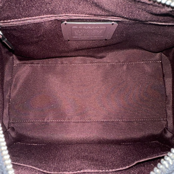 Coach | Bags | Coach Rose Rowan Satchel Crossbody Signature Leather ...